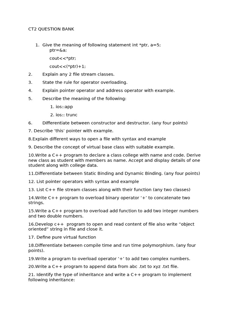 CT2 Question Bank | PDF
