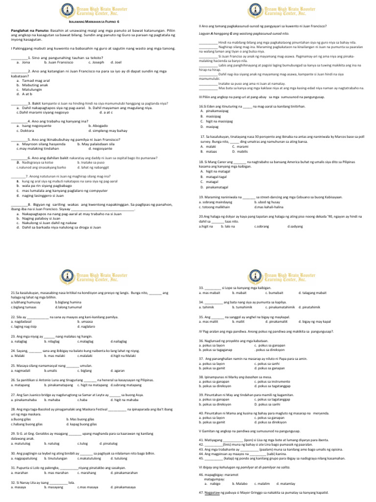 Fil 6 - Q2 Printable | PDF