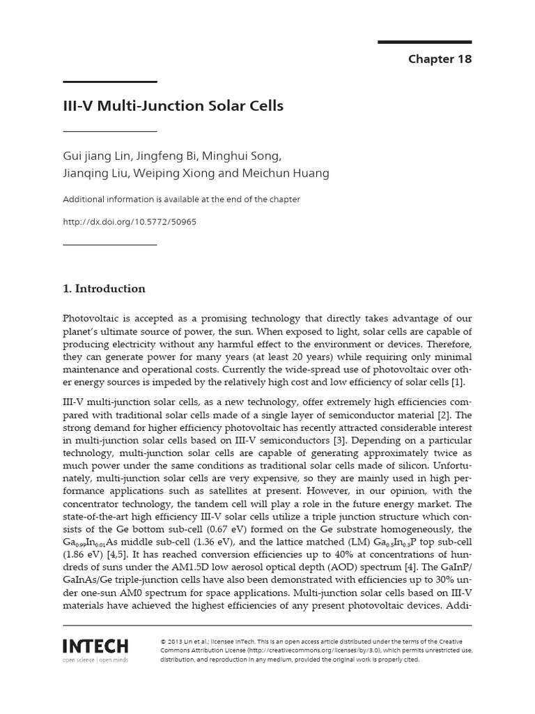 intech-iii_v_multi_junction_solar_cells | PDF | Solar Cell | Gallium ...