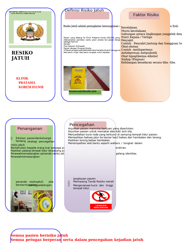 LEAFLET RESIKO JATUH | PDF