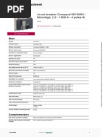 Product Data Sheet: Circuit Breaker, Compact Ns800N, 50Ka/415Vac ...