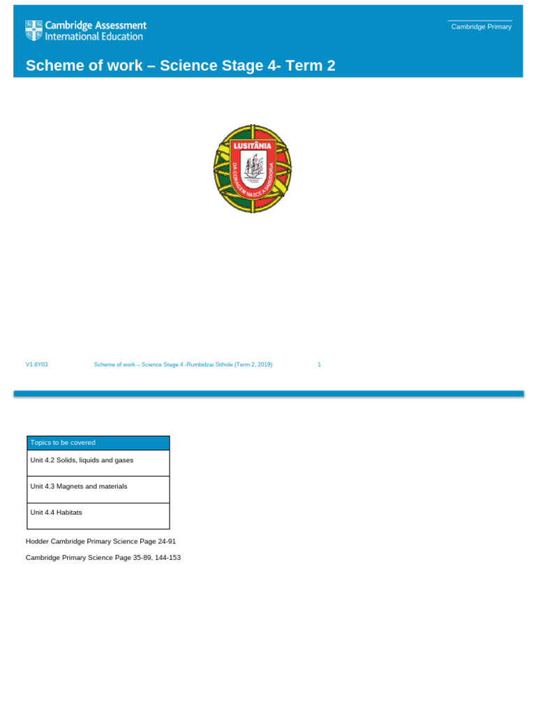 Science Stage 4 Term 2 Curriculum Guide | PDF | Gases | Recycling