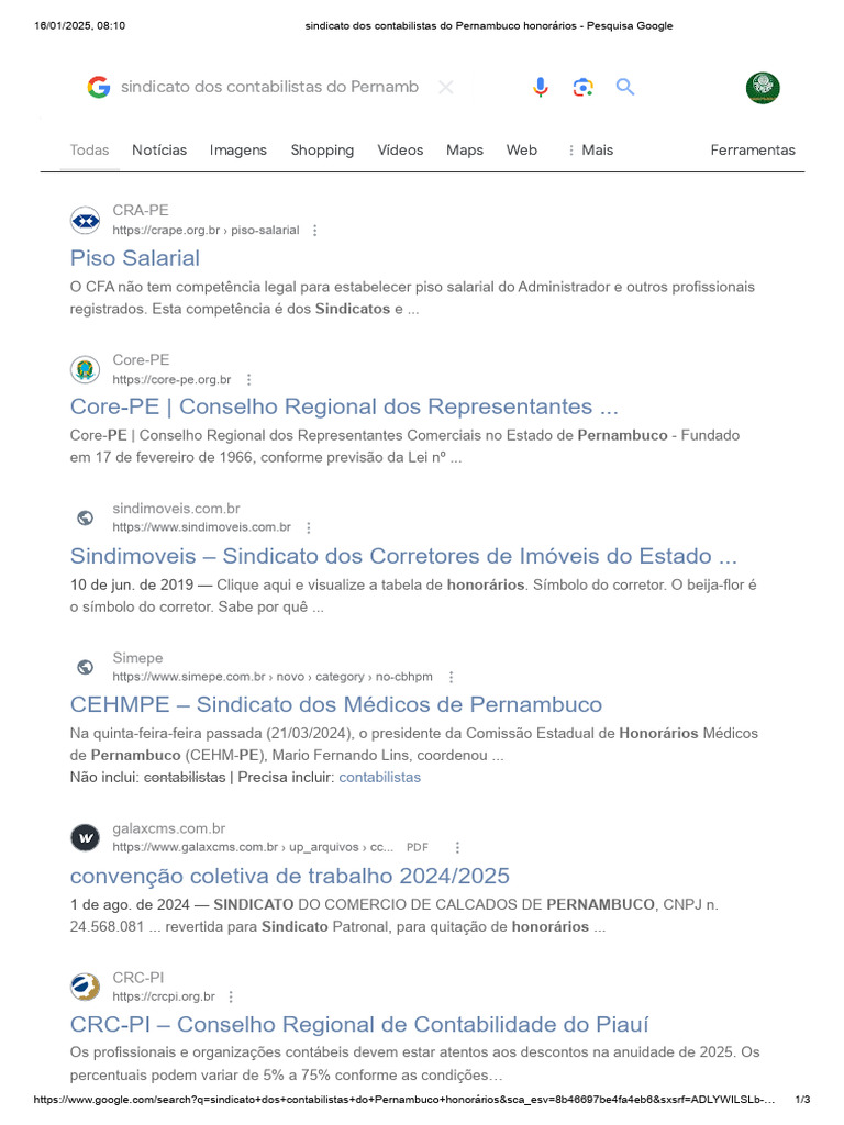 Sindicato Dos Contabilistas Do Pernambuco Honorários - Pesquisa Google4 ...