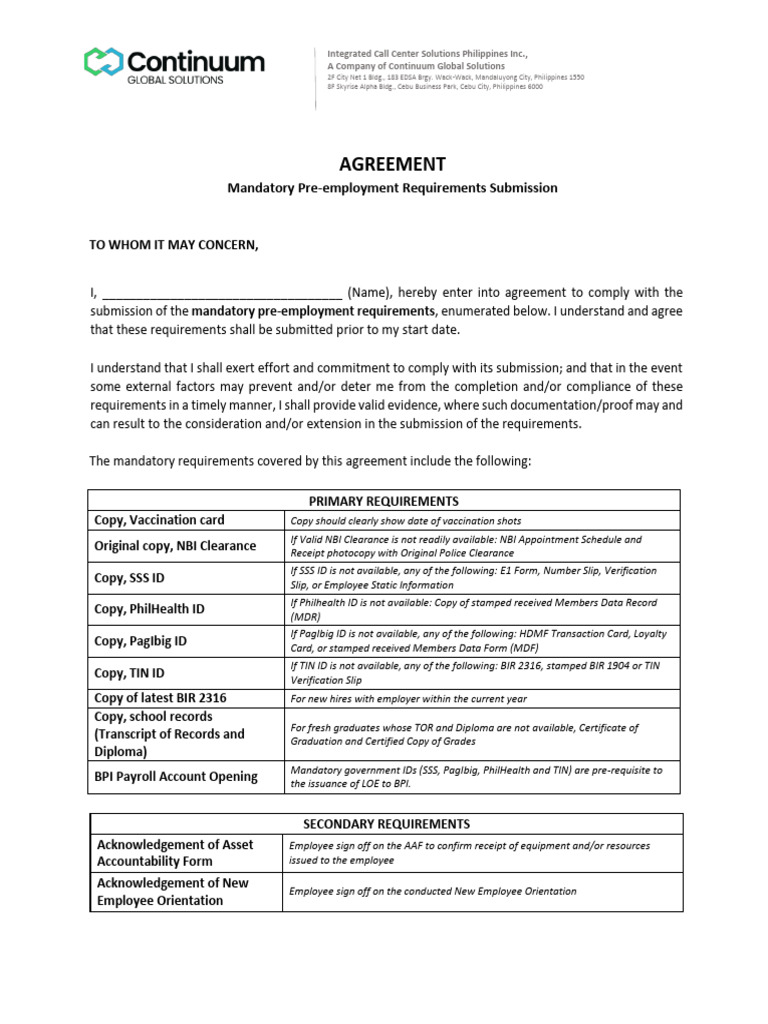 Acknowledgement Form | PDF | Business