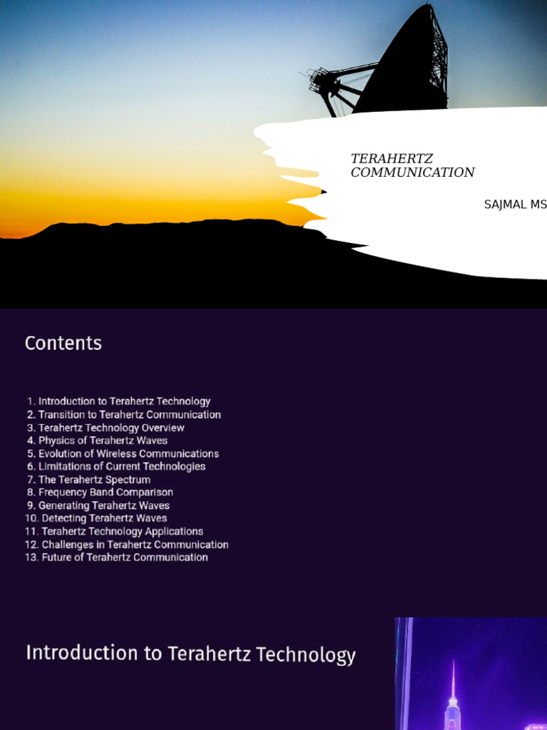 Terahertz Communication Overview | PDF