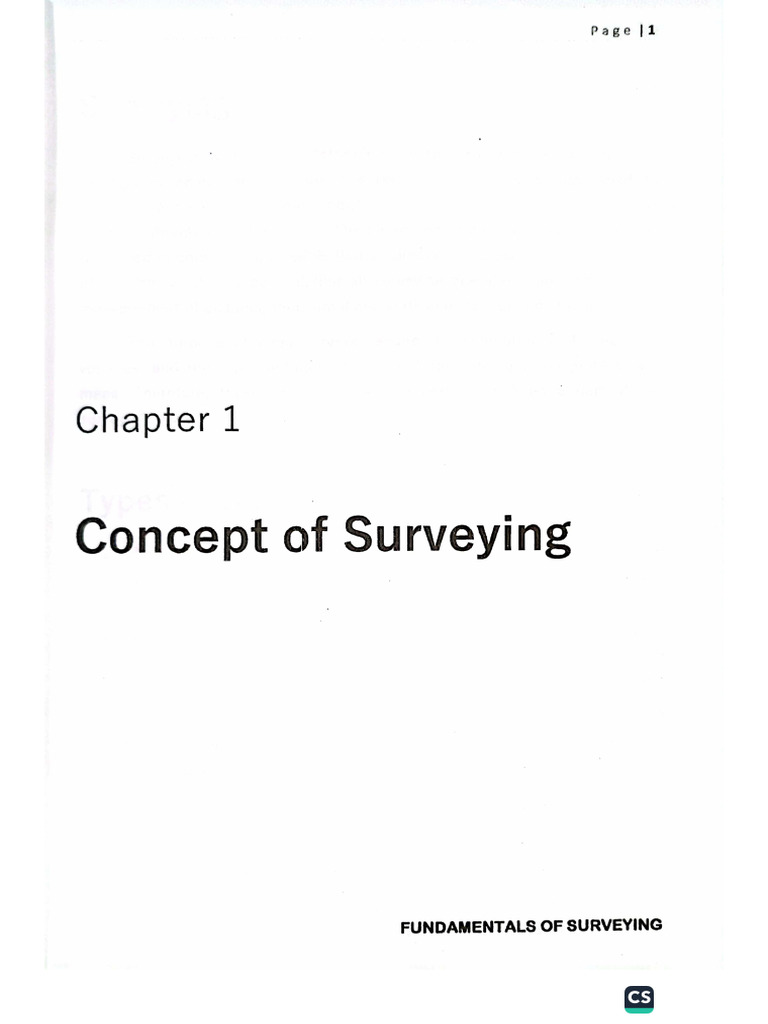 Surveying Chapter 1-3 | PDF