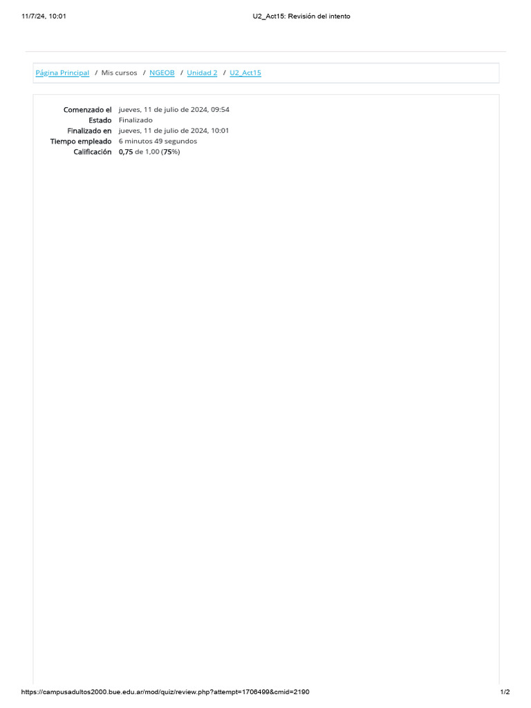 U2 - Act15 - Revisión Del Intento | PDF | Clima | Herida