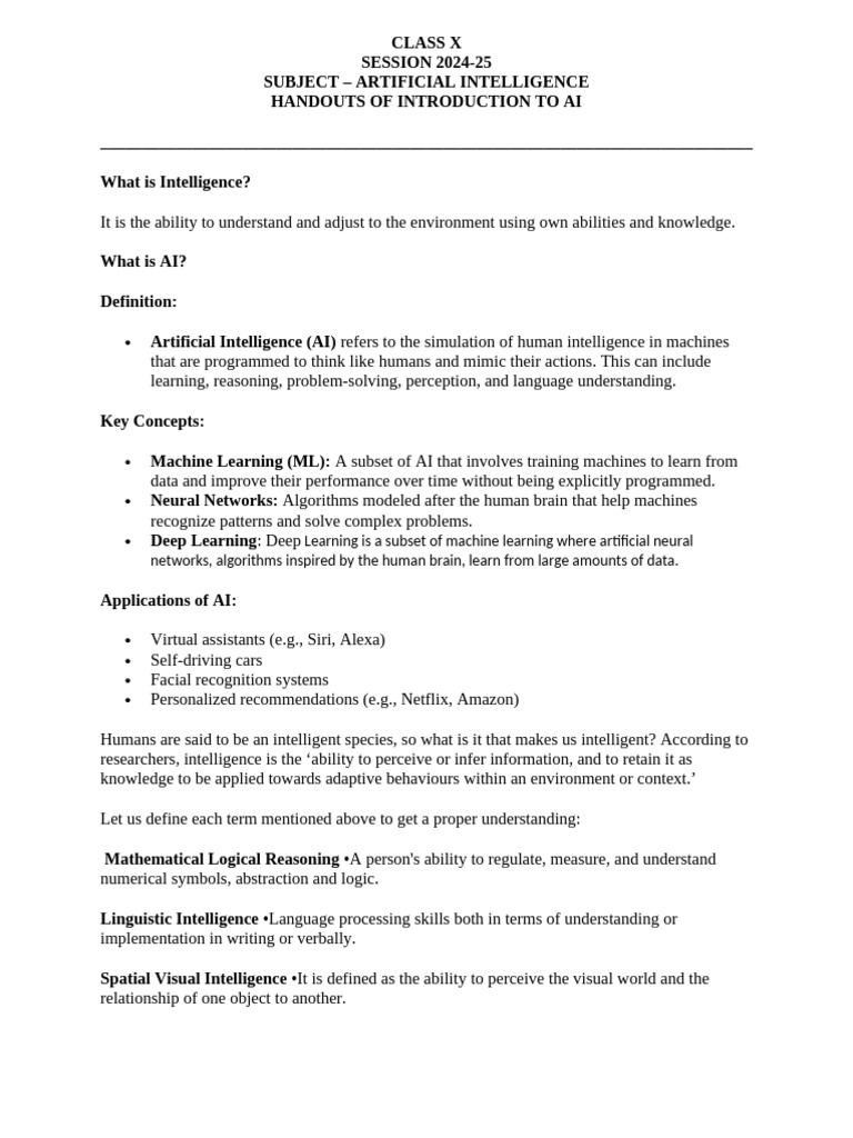 X-Introduction_to_AI-Handout | PDF | Artificial Intelligence ...