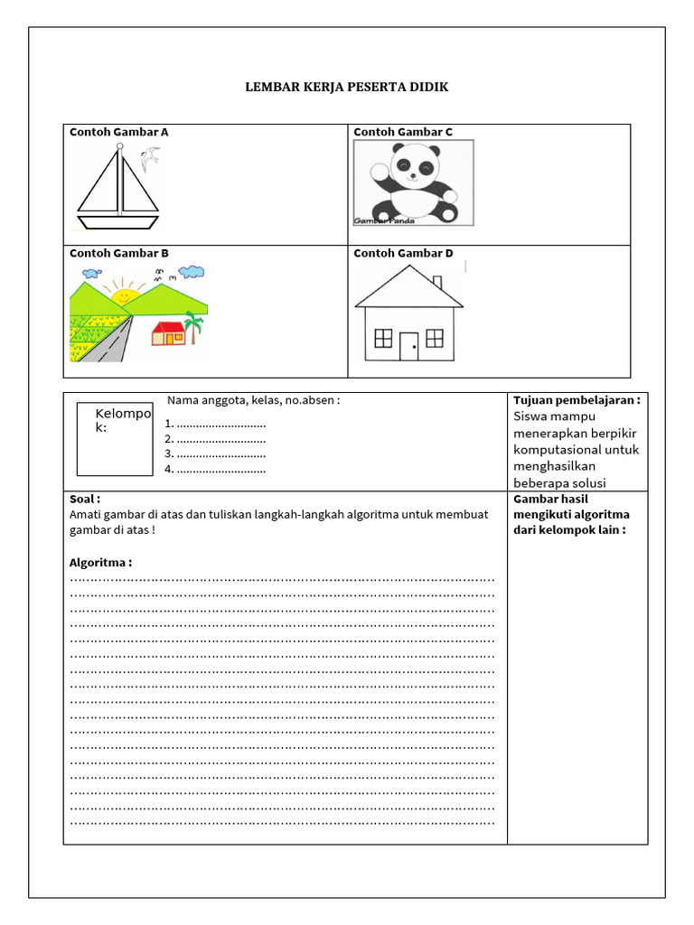 Lembar Kerja Peserta Didik - Format Lama | PDF