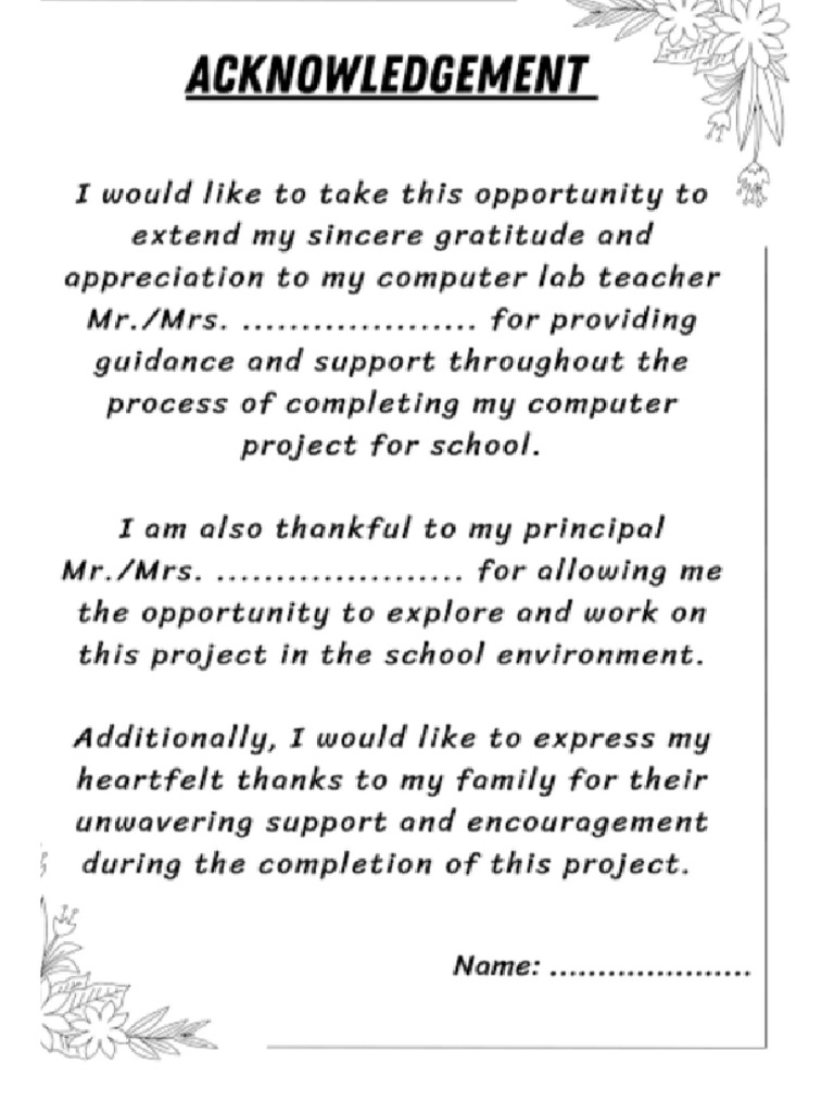 Class 10 IT Project File | PDF