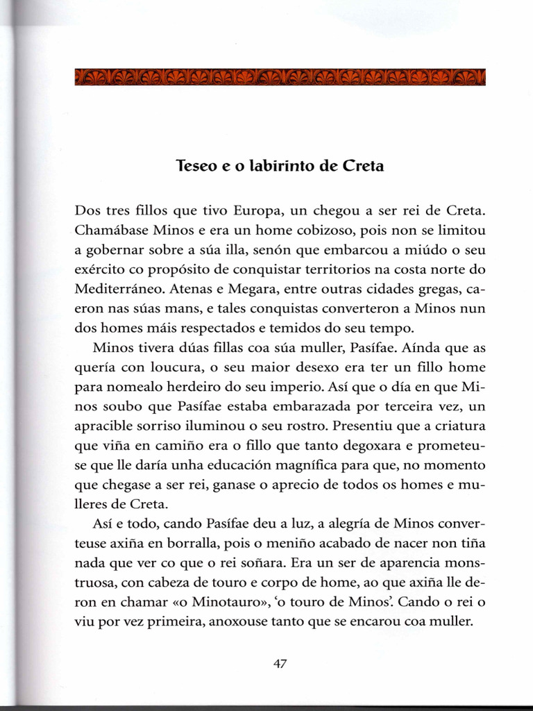 Teseo e o Labirinto de Creta | PDF