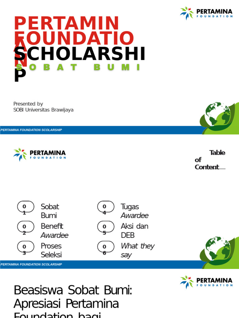 Pertamina Foundation Pitch Deck | PDF