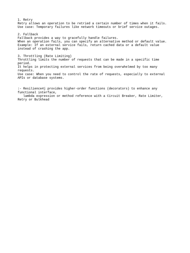 Circuitbreaker Using Resilience4j Pdf 
