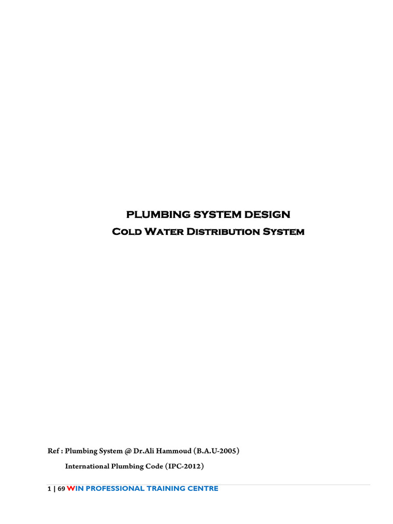 Plumbing System Design Guidelines | PDF | Water Heating | Pump