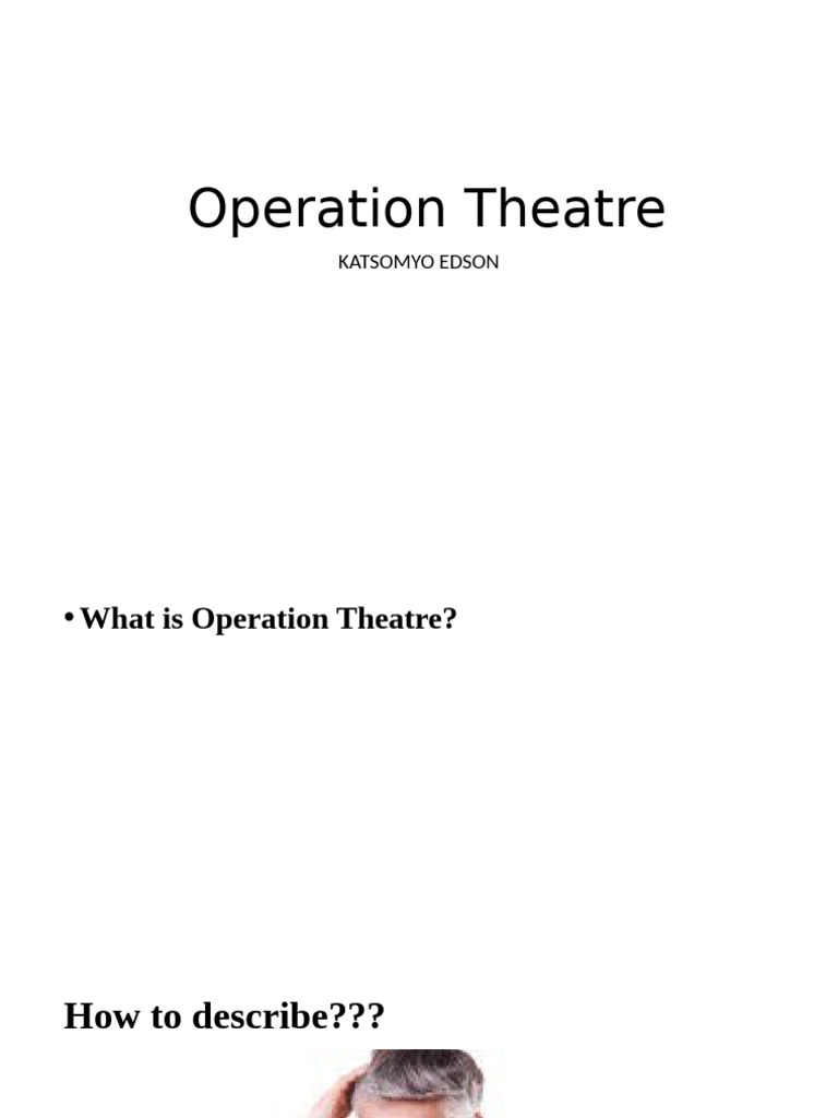 Types and Design of Operation Theatres | PDF | Operating Theater | Surgery