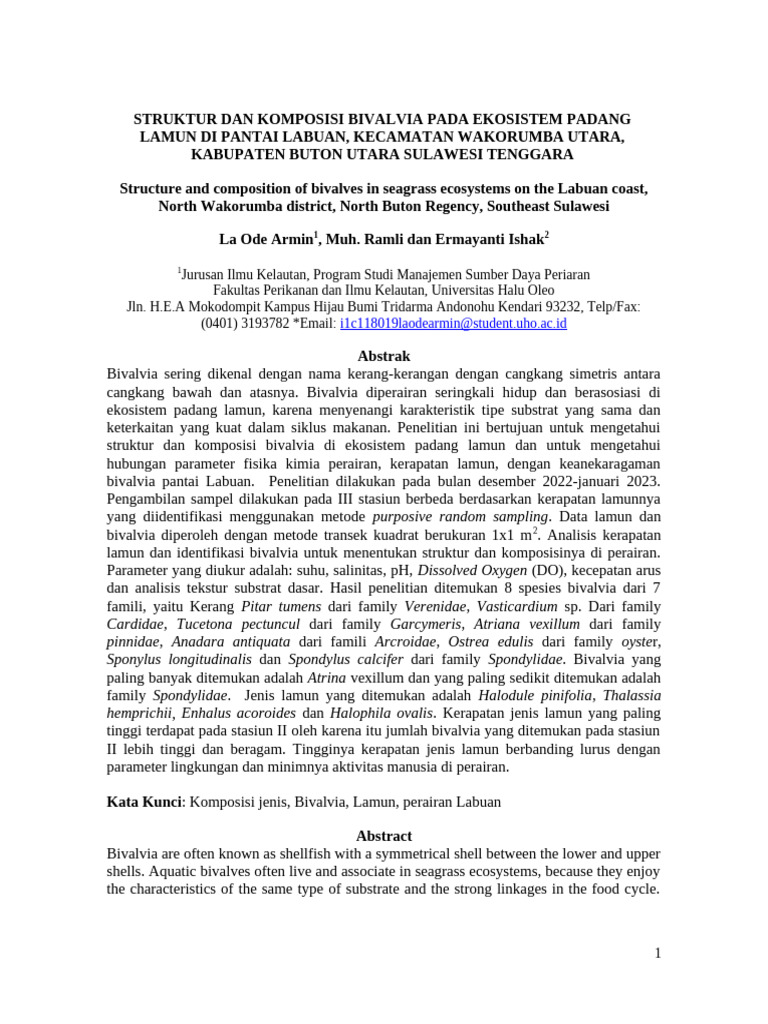 Draft Jurnal Penelitian | PDF