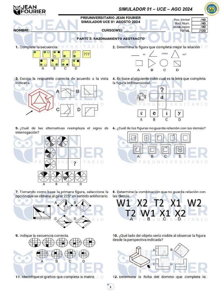 Sim 01 Uce Ago2024 Abs&Log R Impv | PDF