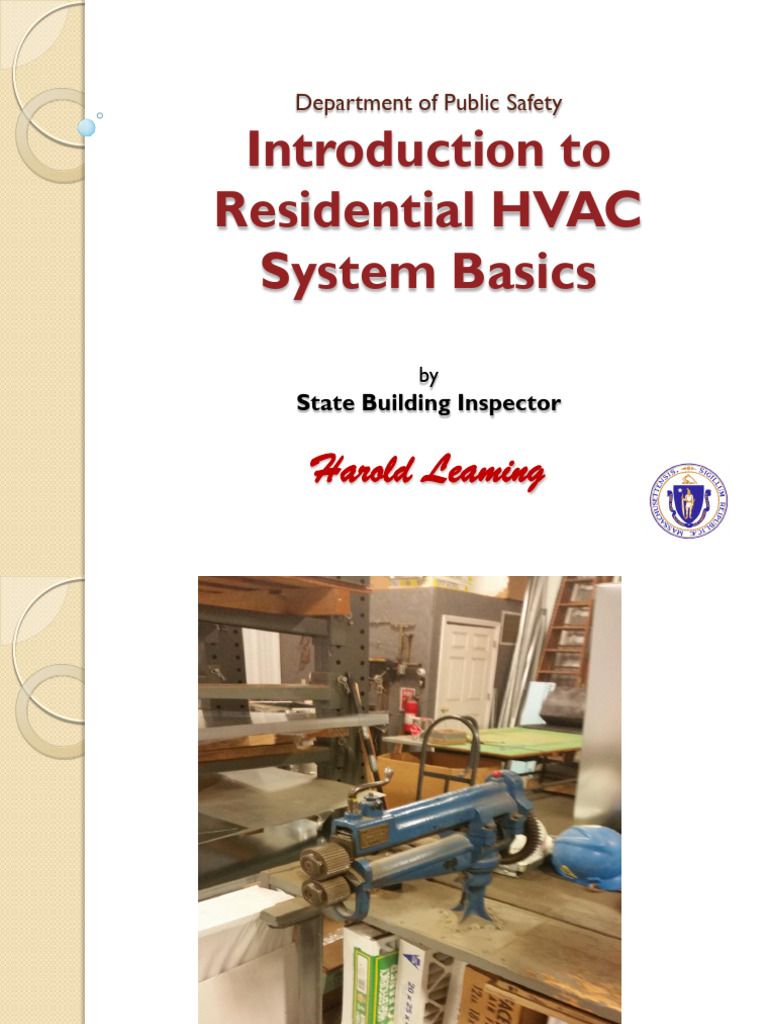 Intro Residential Hvac System Basics Final 6 23 16 | PDF | Duct (Flow) | Heat Transfer