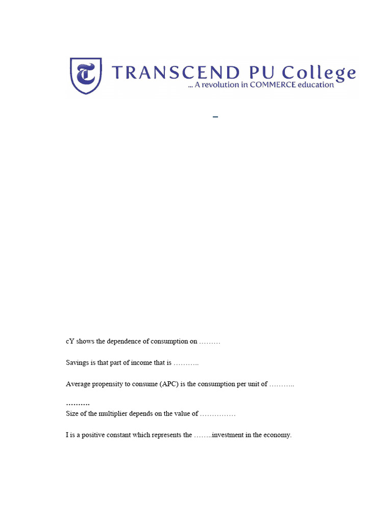 Ex Ante Aggregate Demand Explained | PDF | Consumption (Economics ...