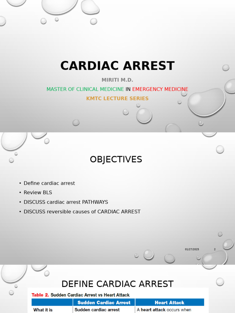 CARDIAC ARREST | PDF | Cardiac Arrest | Health Care