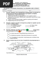 Pabula Worksheet | PDF | Language Arts & Discipline