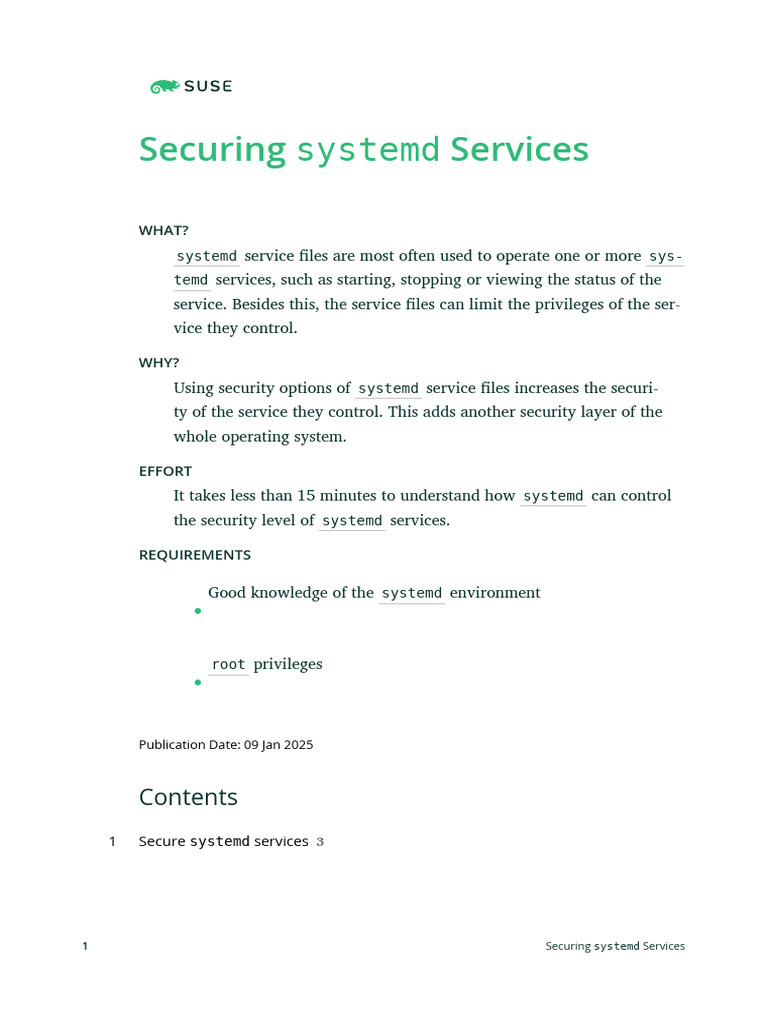 systemd-securing_en | PDF | Free Software | Markup Language