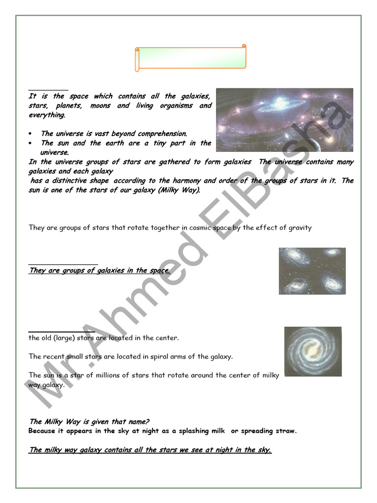 Universe and Solar System Overview | PDF | Galaxy | Universe
