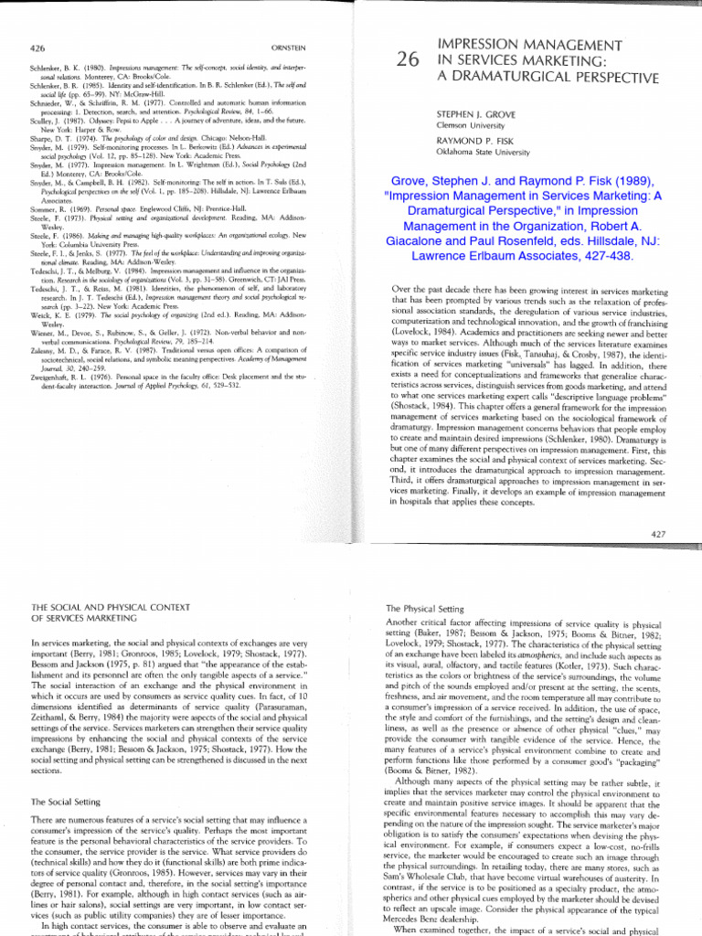 GroveFisk-ImpressionManagment-CH26-1989 | PDF