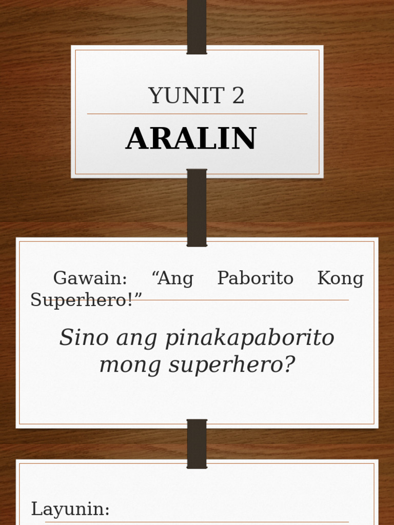 YUNIT 2 Aralin 3 | PDF