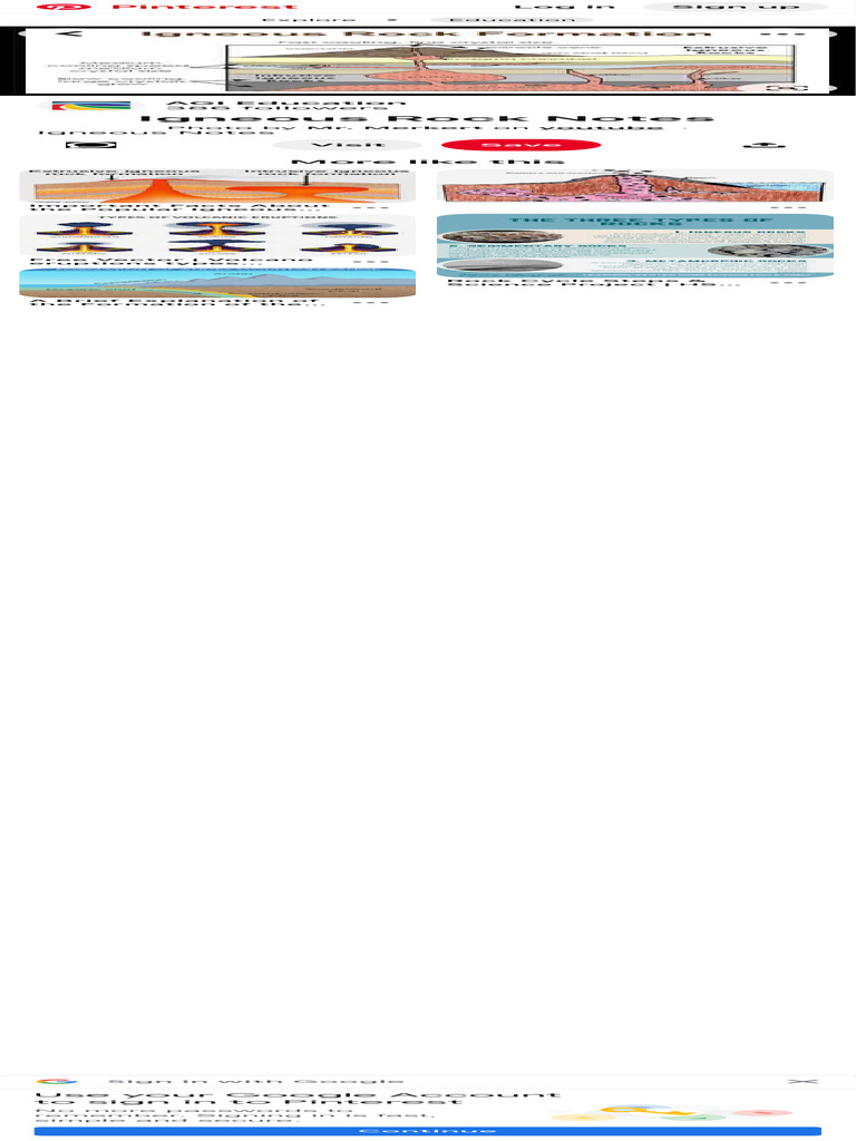 Igneous Rock Notes Rock Cycle, Igneous, Igneous | PDF