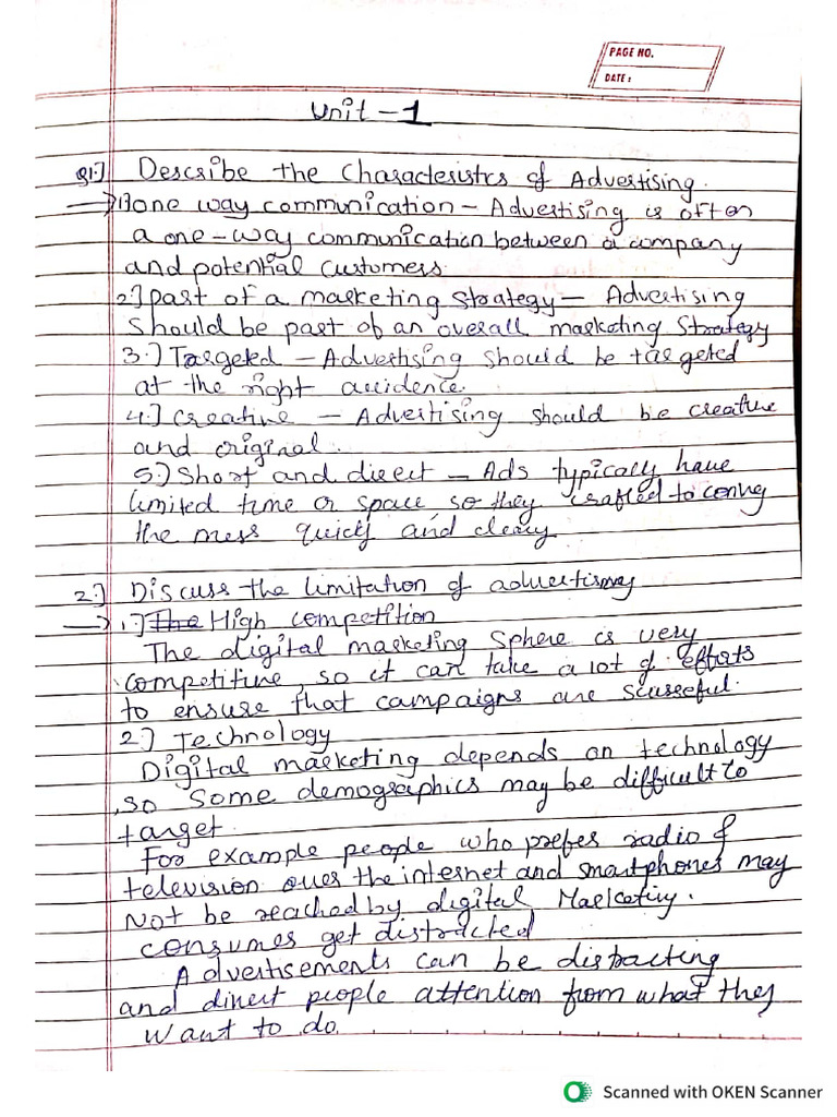 Marketing Unit - I | PDF