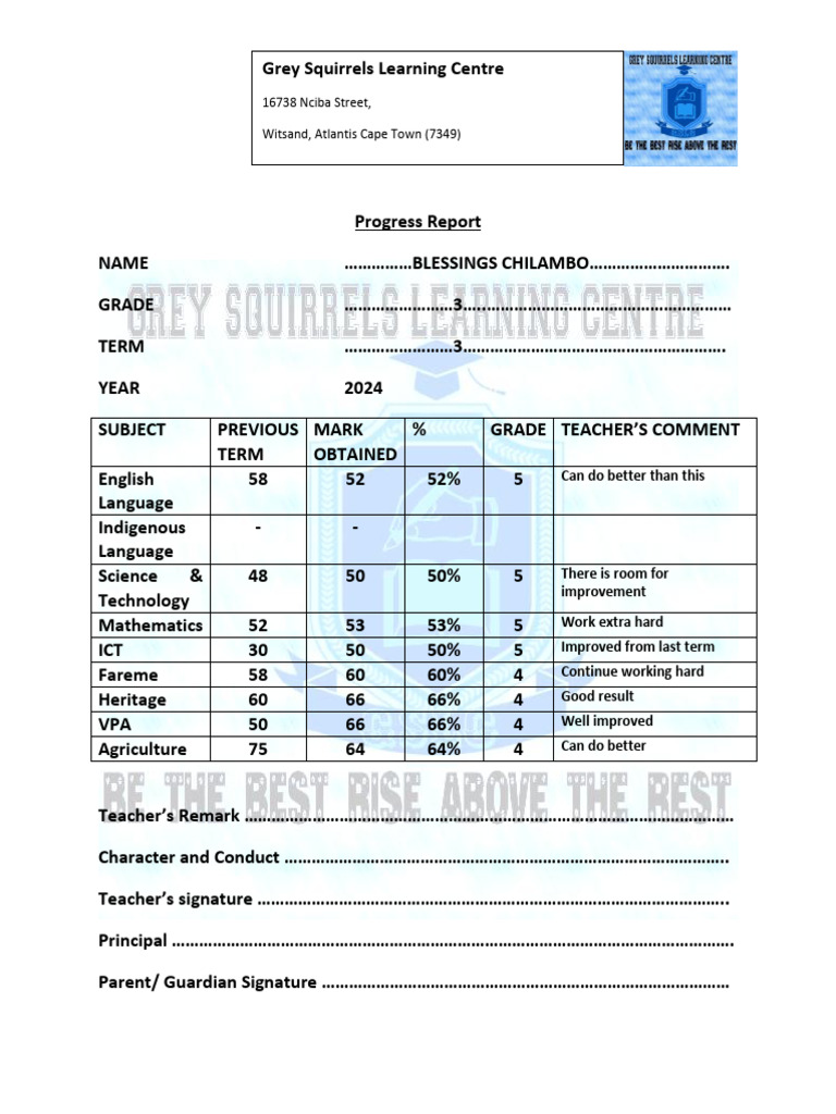 Witsand Atlantis Progress Report 2024 | PDF