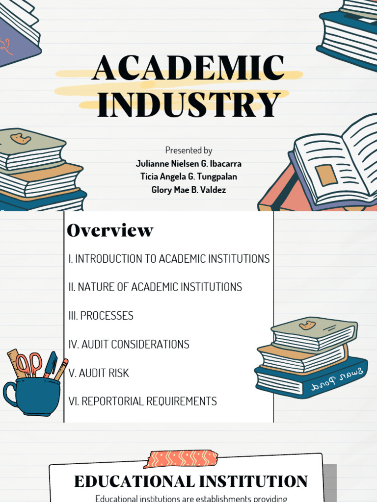 ACADEMIC INDUSTRY - PPT | PDF | Financial Audit | Tax Exemption