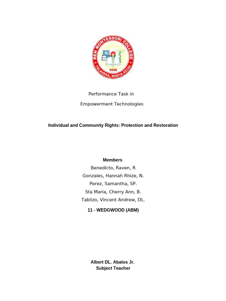 Concept Paper | PDF | Political Science | Human Rights