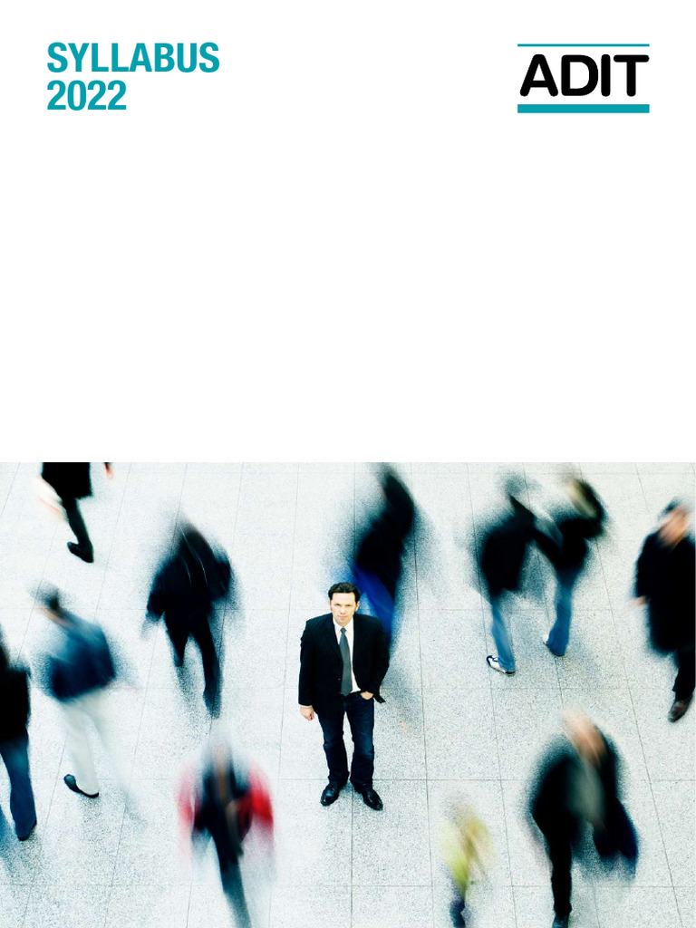 ADIT Syllabus (2022) | PDF | Permanent Establishment | Taxes