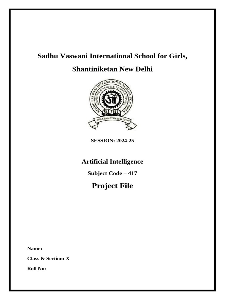 AI Project Overview for Class X | PDF | Artificial Intelligence ...