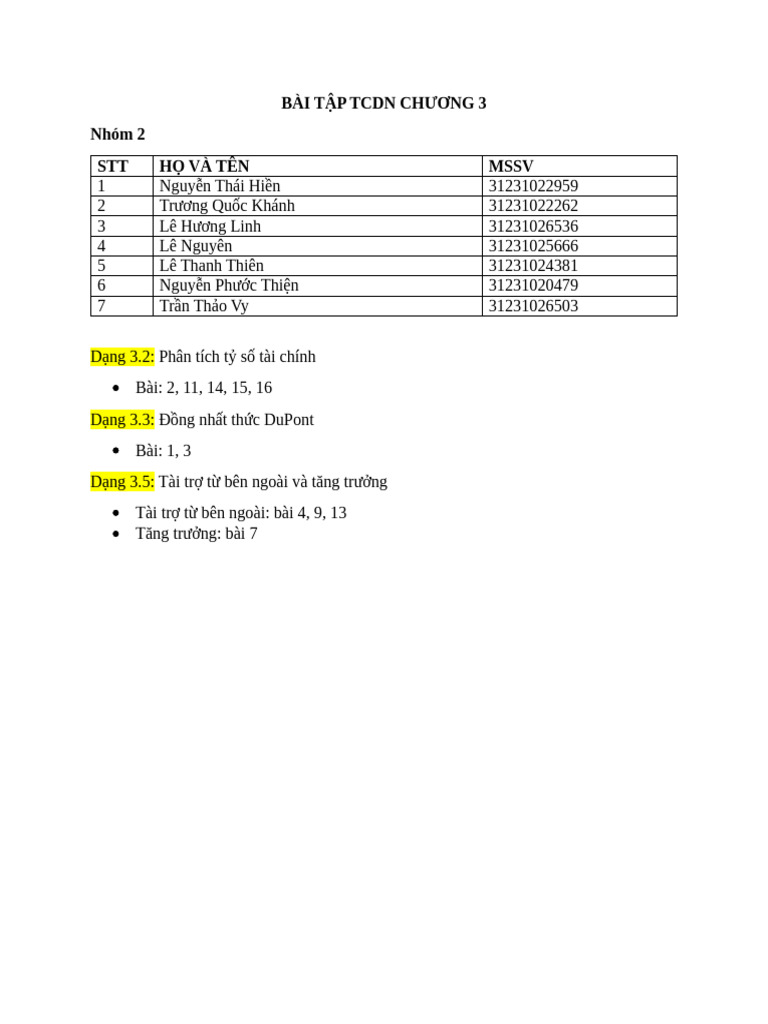 TCDN Nhóm 2 Chương 3 | PDF