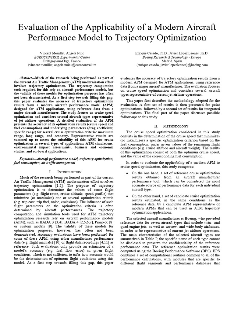 Applicability Modern Apm To Traj Opt | PDF | Mathematical Optimization | Aviation