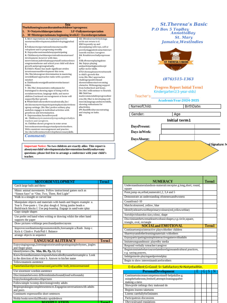 3 Year Old Initial Checklist - 1 | PDF | Behavior Modification ...