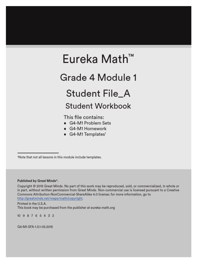 g4 m1 Student Wkbook v1 3 1 | PDF | Mathematics