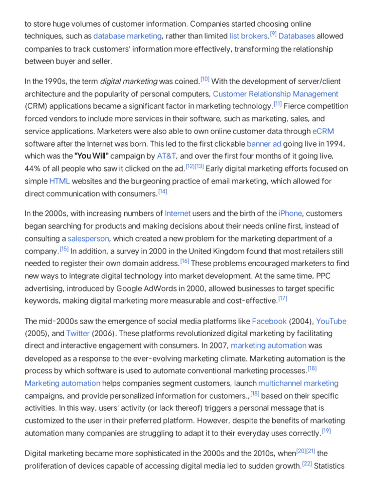 Digital Marketing - Wikipedia | PDF