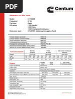 Generator Set Data Sheet | PDF | Radiator | Diesel Engine