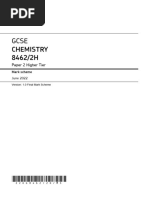 Gcse Chemistry Paper 1 Higher Tier Mark Scheme June 2025 | PDF