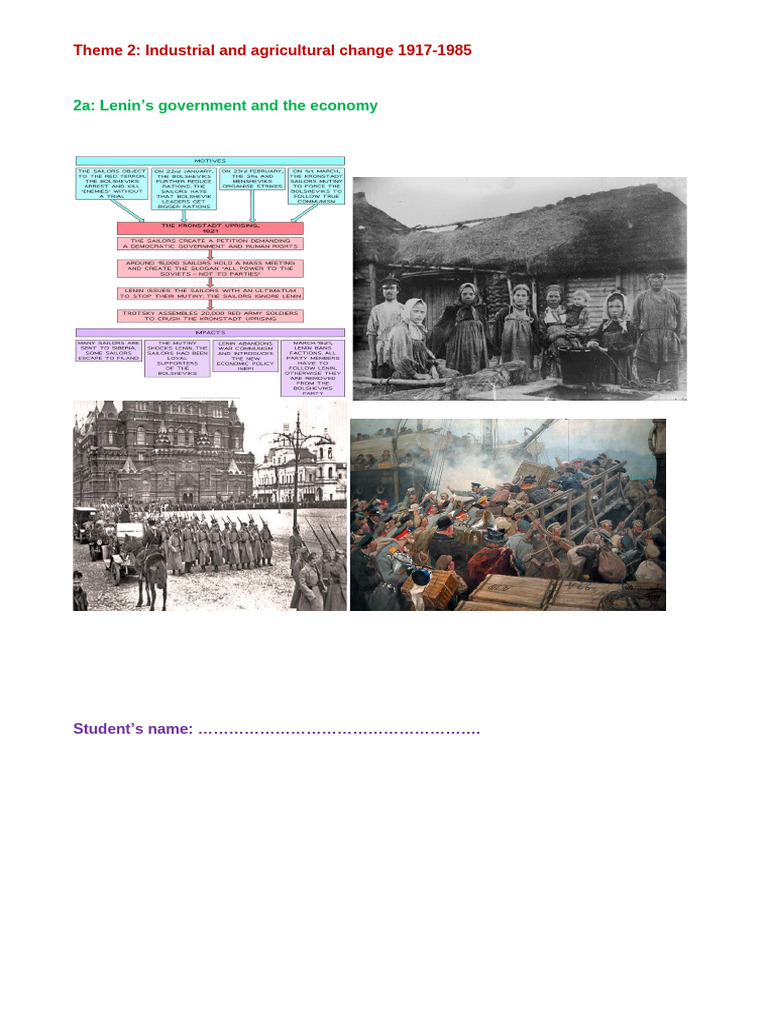 Lenin's Economic Policies 1917-1985 | PDF | Vladimir Lenin | Communism