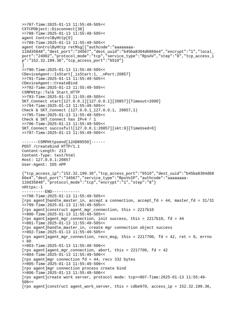 RPS Agent Connection Log Analysis | PDF