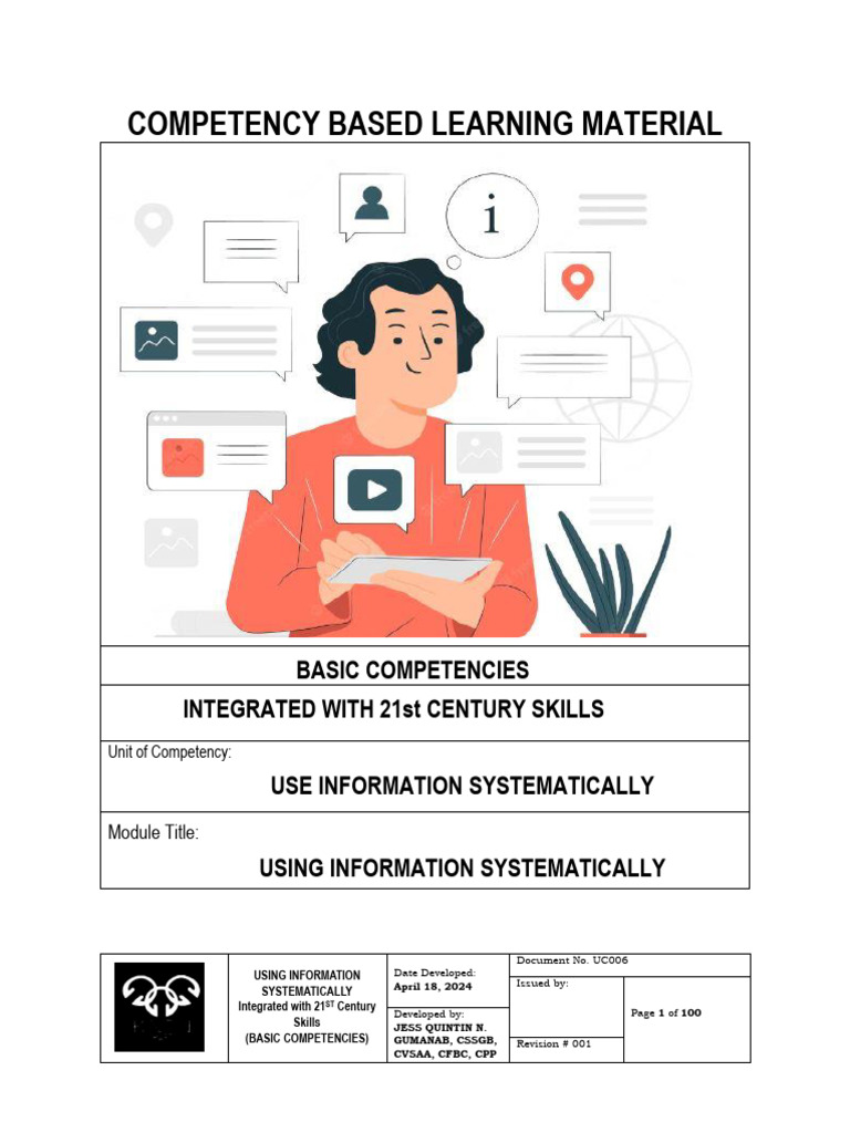 USE INFORMATION SYSTEMATICALLY | PDF | Information | Data