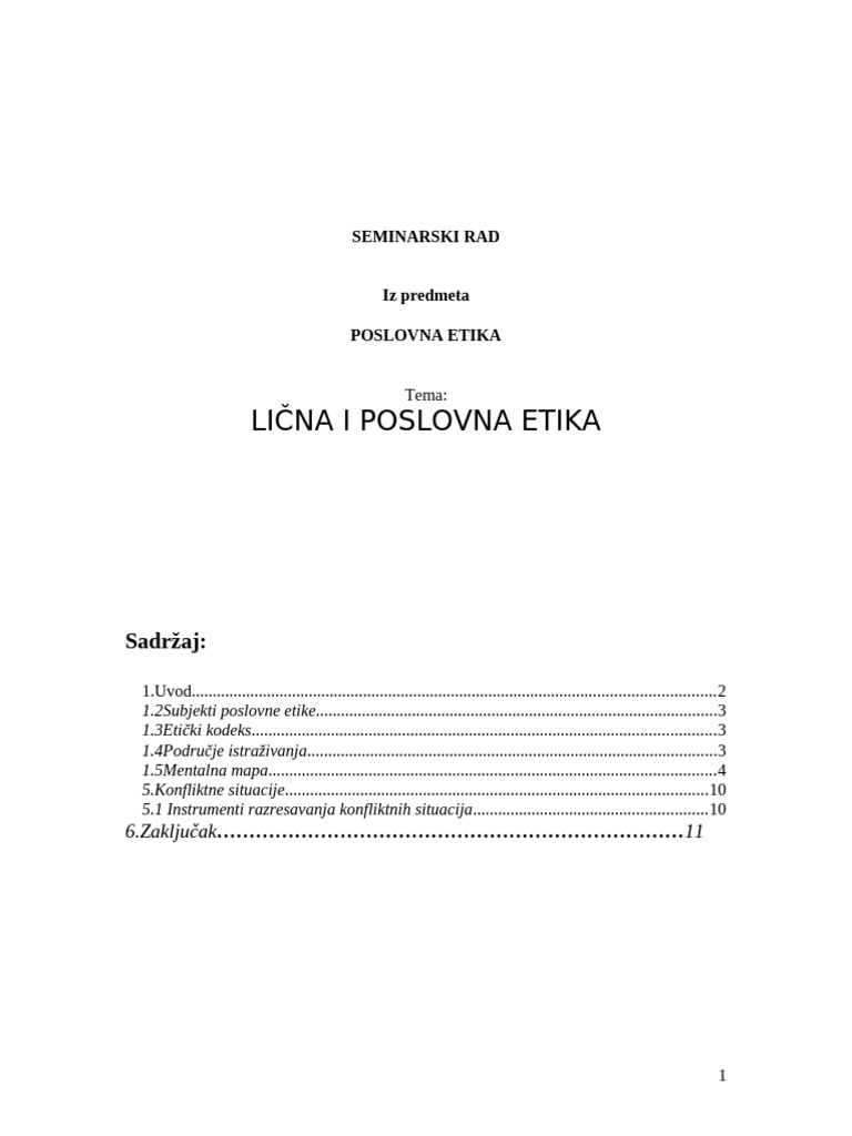LICNA I POSLOVNA ETIKA-Goran Kostic | PDF