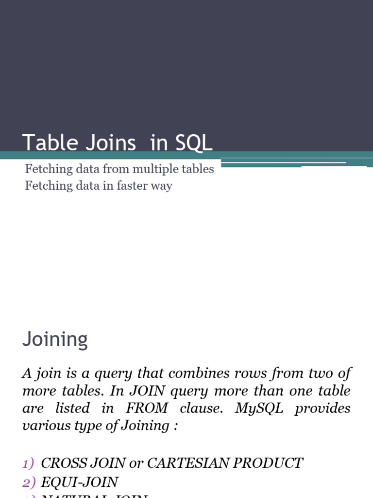 Ch8_Joins and Set Operations | PDF | Table (Database) | Computer Data