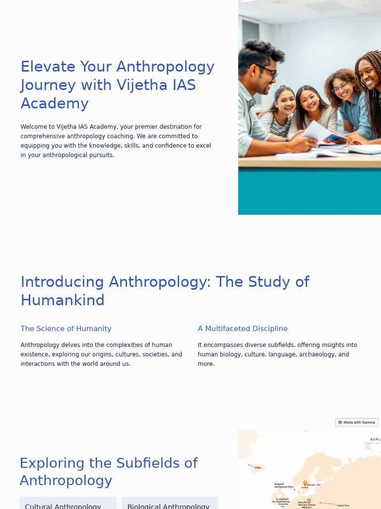 Elevate Your Anthropology Journey With Vijetha IAS Academy | PDF | Anthropology | Critical Thinking