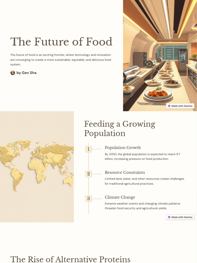 The Future of Food | PDF | Agriculture | Foods